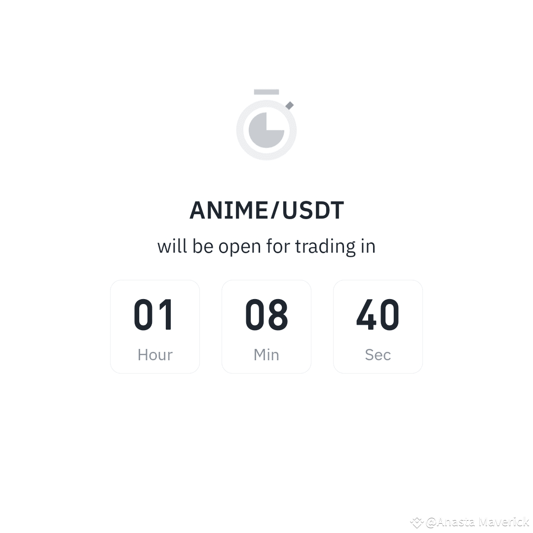 Dear Binance Fam $ANIME /USDT Countdown – Get Ready Tradi | Anasta ...