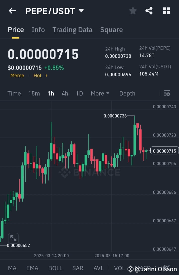 🐸$PEPE PEPE/USDT – MEME COIN MOVING STEADY! 🚀 PEPE is | Janni Olsson on Binance Square
