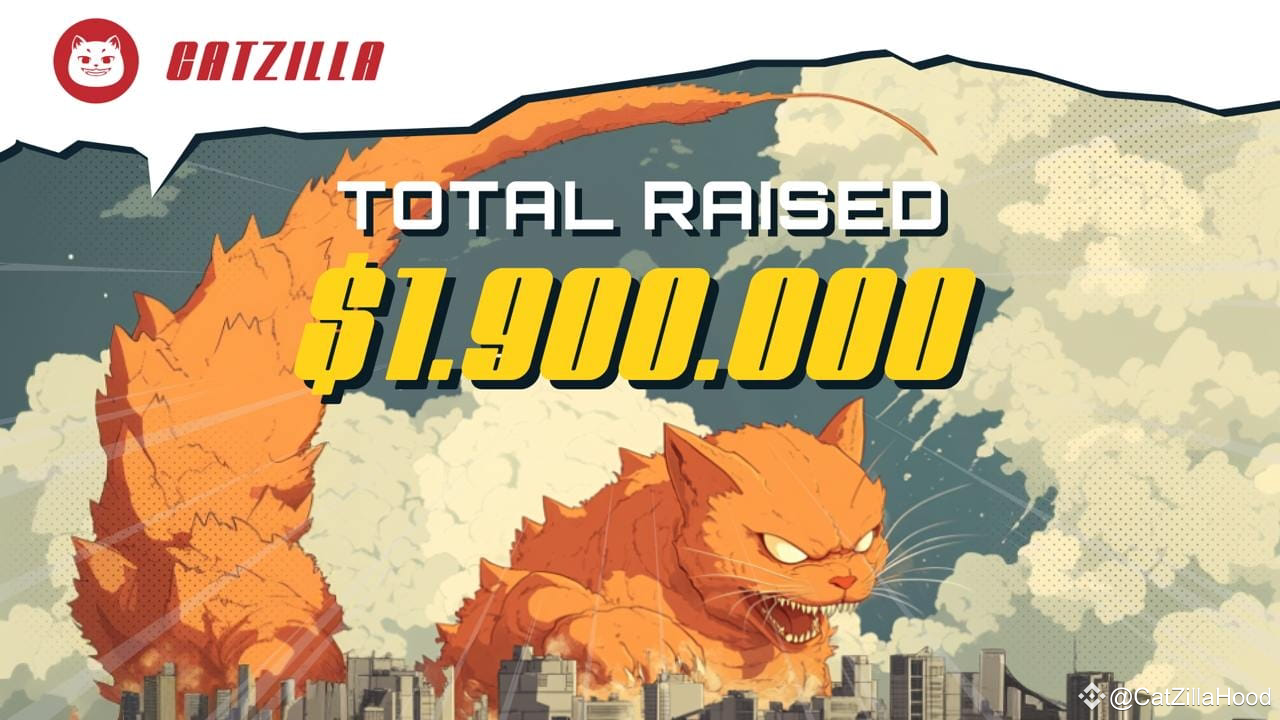 🐱🦖Konnichiwa, CATZILLA fam ^_____^ $CATZILLA raised $1,90 ...