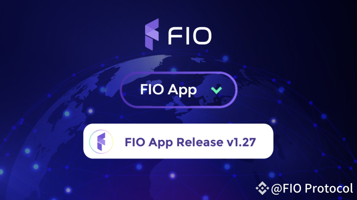 NOVEMBER TECH ANNOUNCEMENT👩‍💻 FIO App Release v1.27🔩 As | FIO Protocol ...
