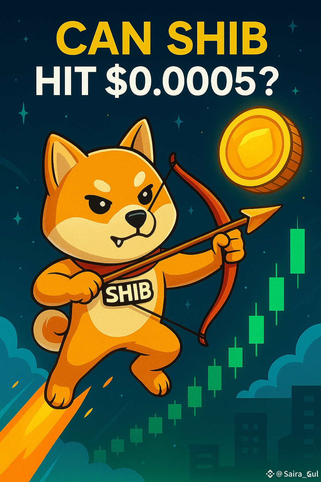 #SHİB 🔥 Can $SHIB Reach $0.0005? Shiba Inu ($SHIB ) is cu | Saira_Gul on Binance Square