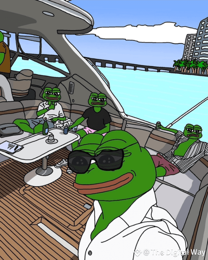 Enjoying pepe family at a Yaht.....🏖🏖 $PEPE | The Digital Way on ...