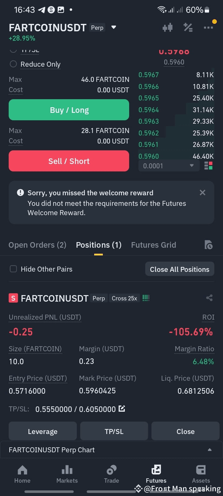 fart Coin is Going to Fart Me Now 😕 100% Loss | Front Man speaking on ...