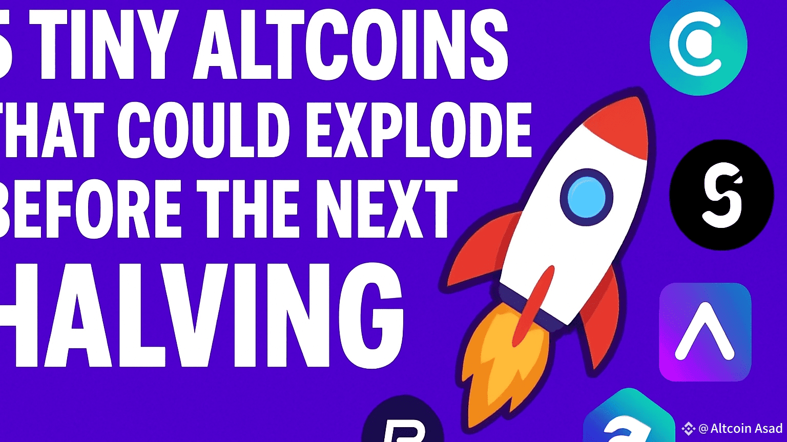 5 Tiny Altcoins That Could Explode Before the Next Halving 🚀 | Altcoin ...