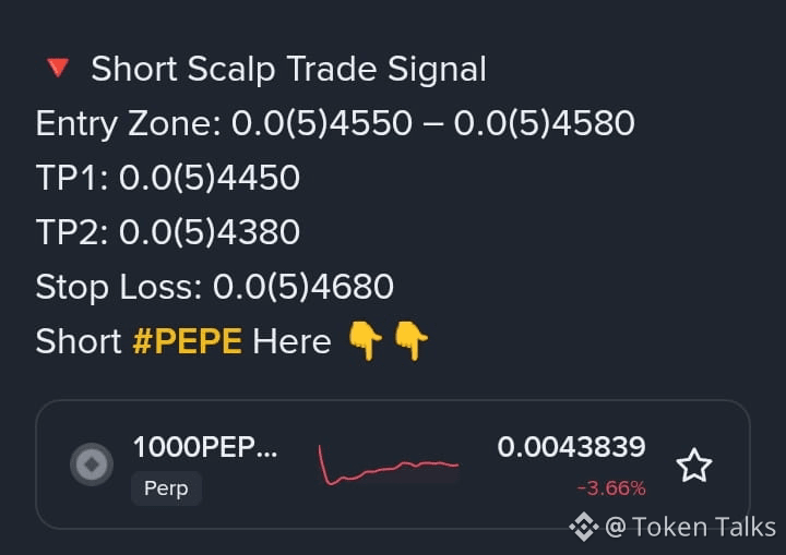 The $PEPE short scalp wrapped up perfectly with a smooth | Token Talks ...