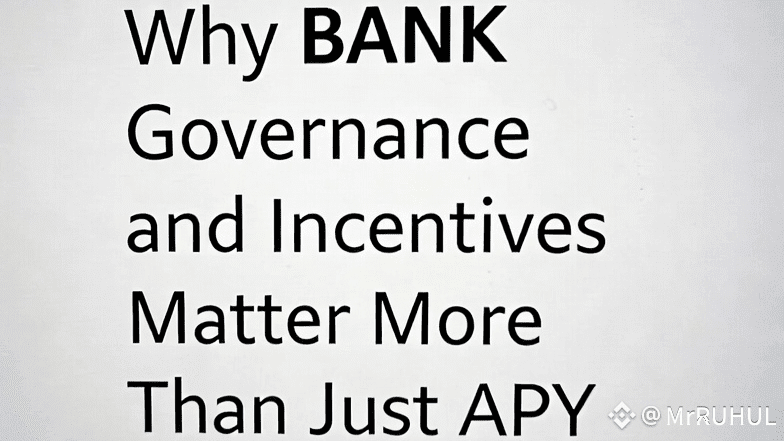 Why BANK Governance and Incentives Matter More Than Just APY | MrRUHUL ...