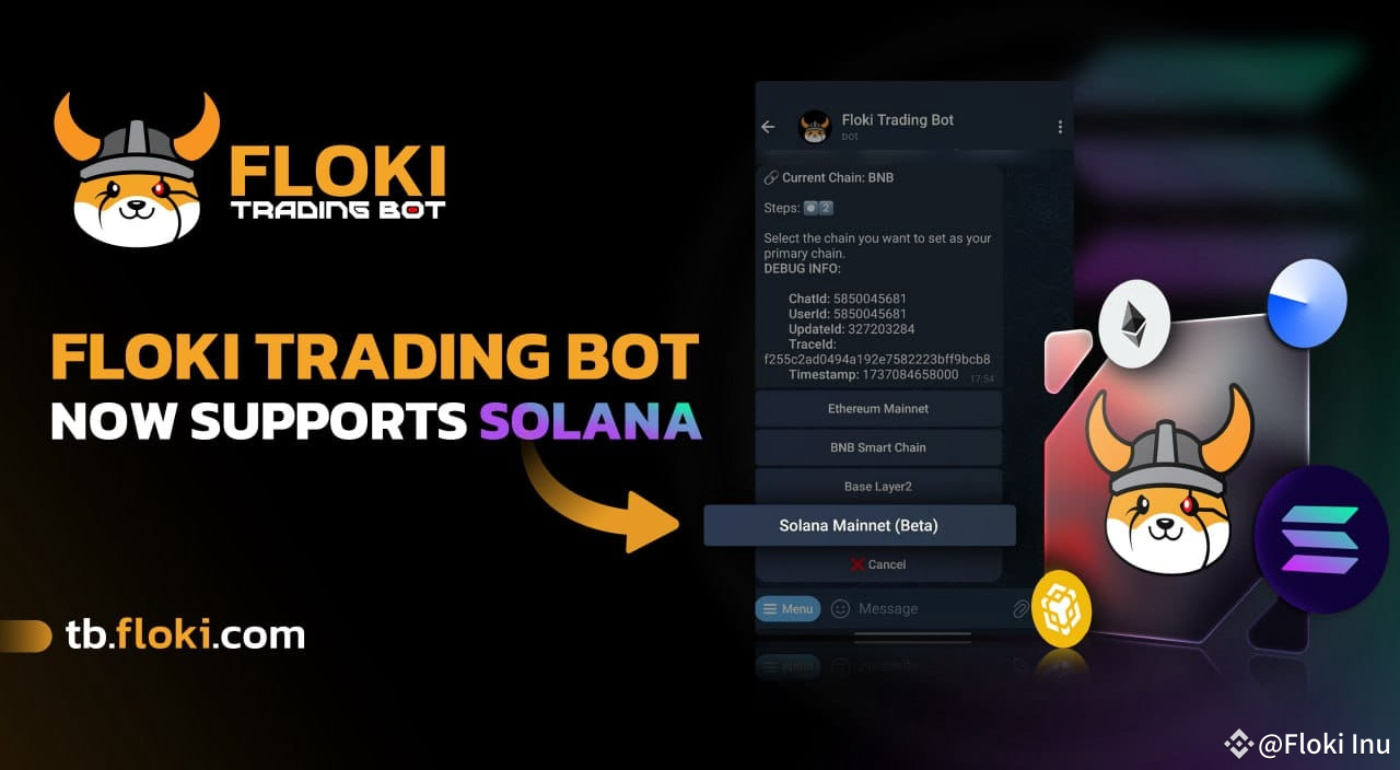 Exciting News! Floki Trading Bot Expands to Solana! The Flo | Floki Inu on Binance Square