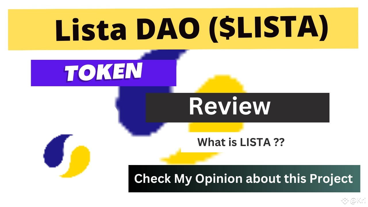 What is LISTA Coin? Lista DAO Price Reviews | Kri on Binance Square