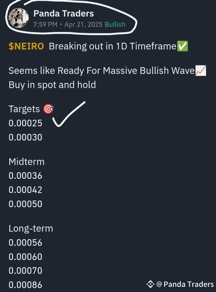 $NEIRO holders congratulations 🎉🎉🎉🎉 Enjoy your profit t | Panda Traders on Binance Square