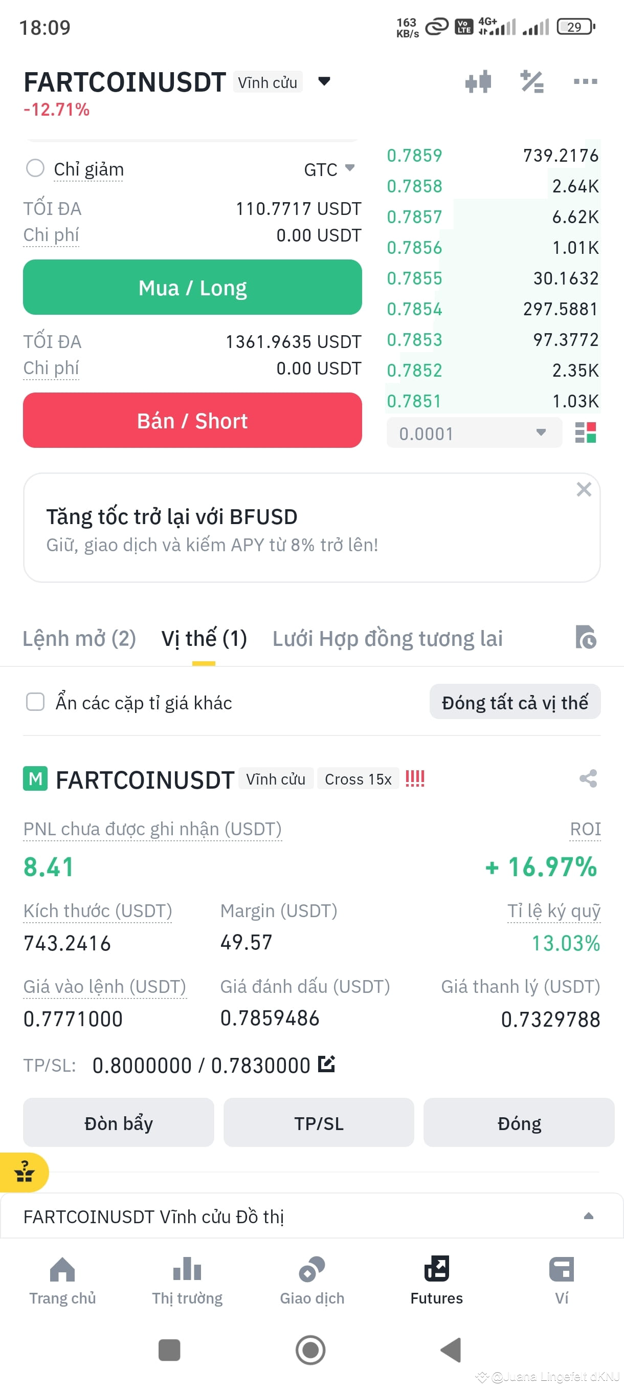 $FARTCOIN long what ae | Juana Lingefelt dKNJ on Binance Square