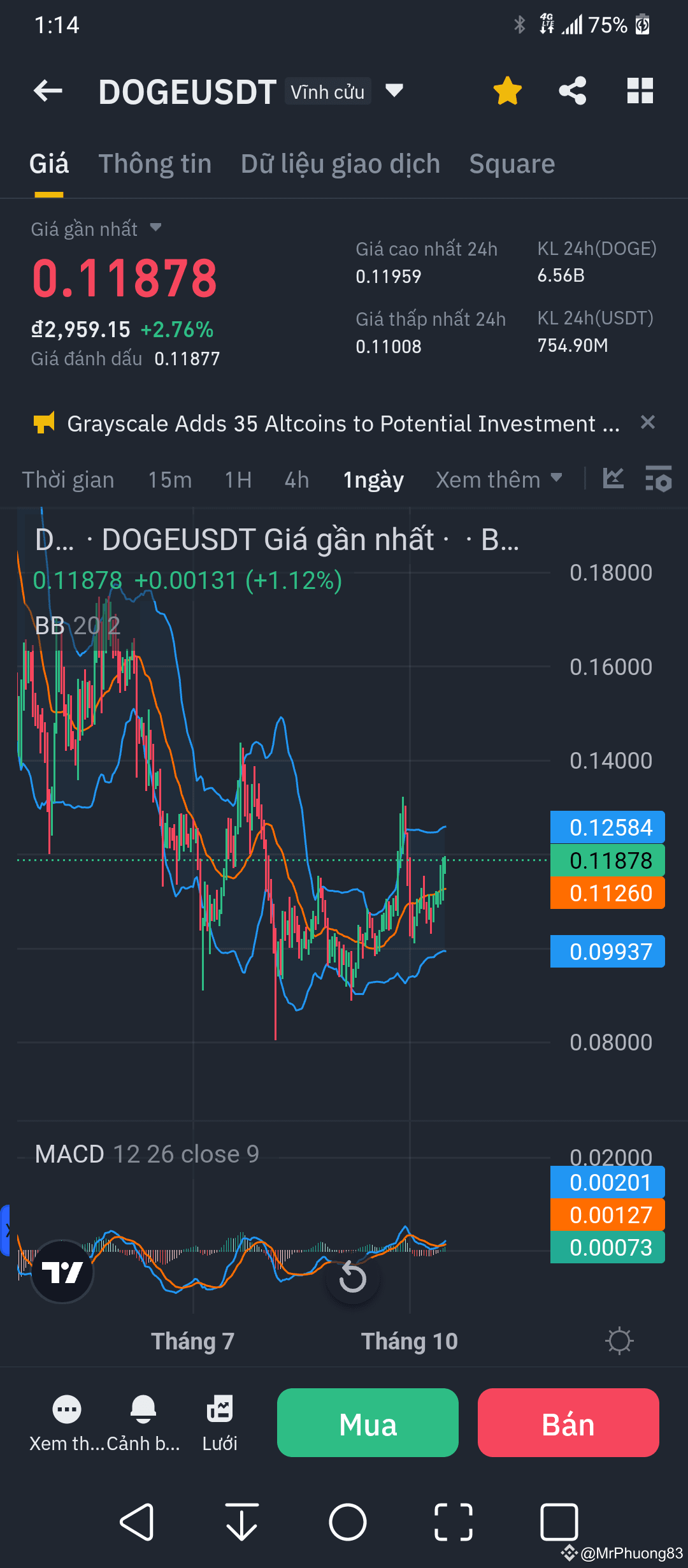 $DOGE Signs of growth after many days of accumulation, | Training spot ...