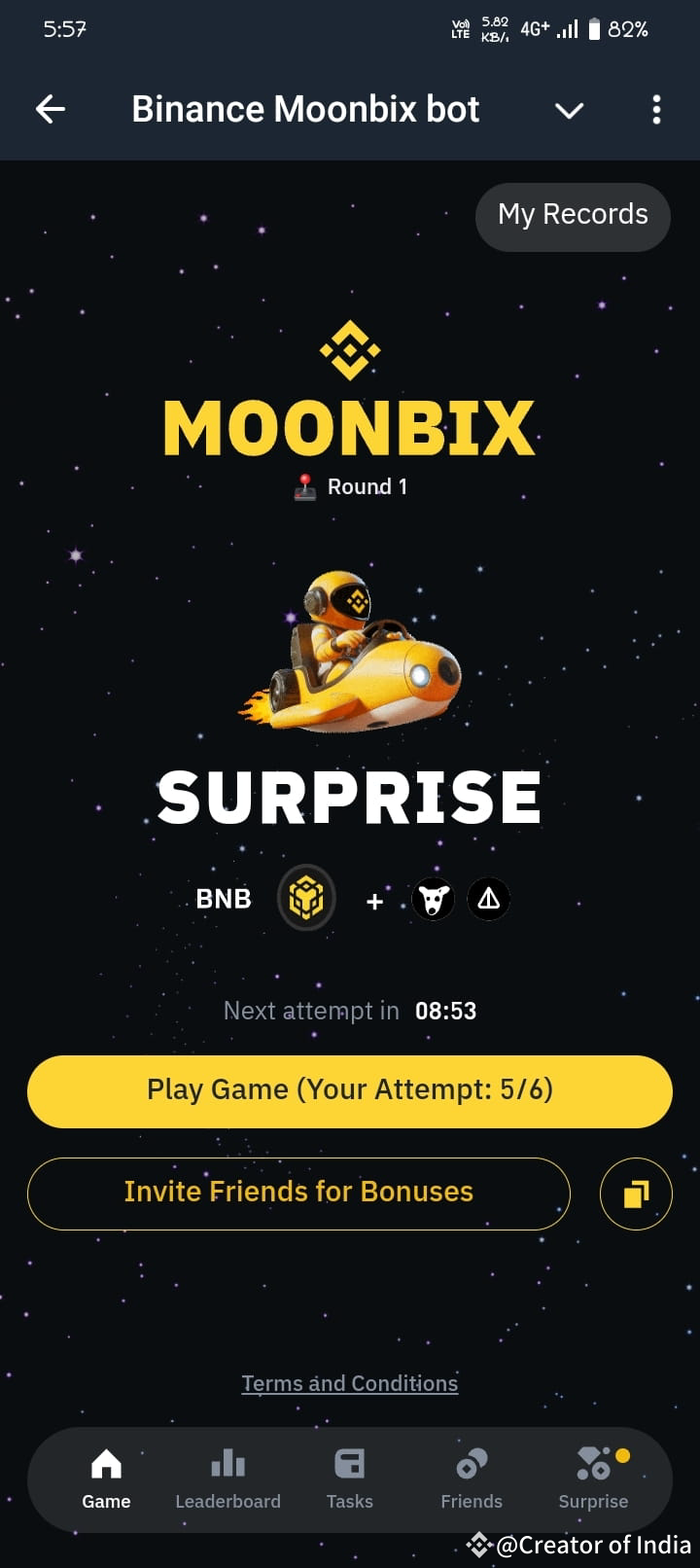🚨Binanace Moonbix game 🚀new interface update and add a sur | Creator of ...
