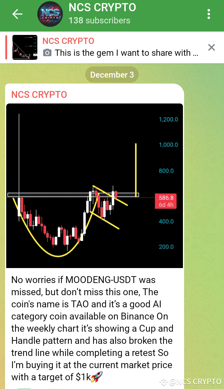 This coin's name is TAO and it’s a good AI category coin ava | NCS ...