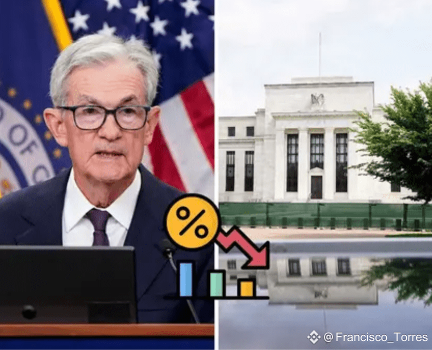 金利が下がる 😃🔥 アメリカの連邦準備制度（Fed）は2025年9月17日に金利を引き下げました。 この決定は基準金 | Francisco_Torres － Binance Square