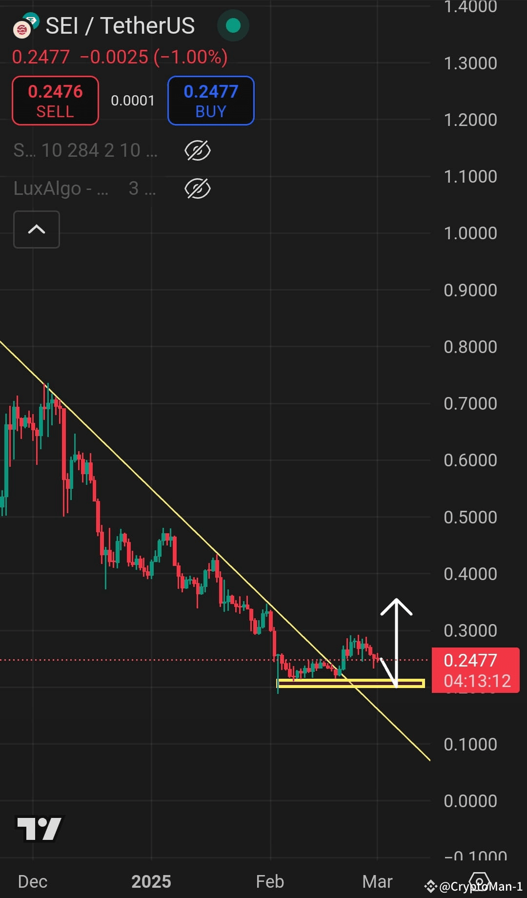 $SEI /USDT Long Trade Setup. Read It Carefully Before Entry | CryptoMan-1 on Binance Square