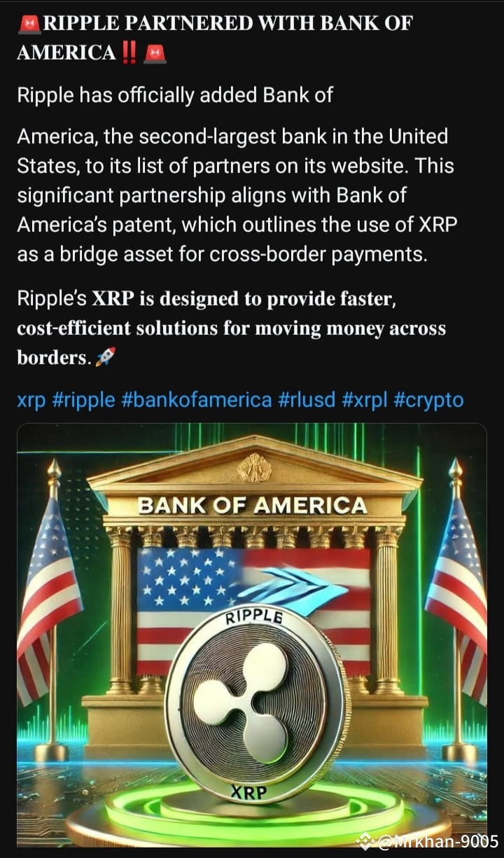 #xrp $XRP RIPPLE parterned With Bank of America | Mrkhan-9005 on ...