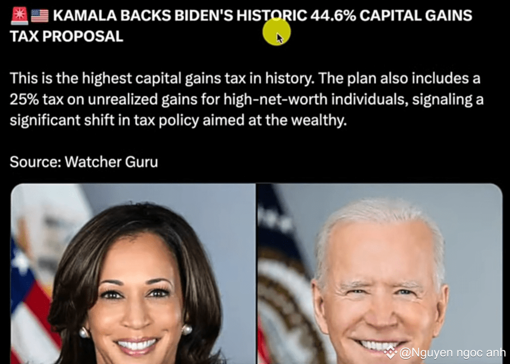 Kamala Harris Backs Biden's Historic 44.6% Capital Gains Tax Proposal ...
