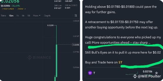 $T /USDT – BULLISH MOMENTUM EXPLODING! 🚀🔥 💰 Current Pric | Crypto Export01 on Binance Square