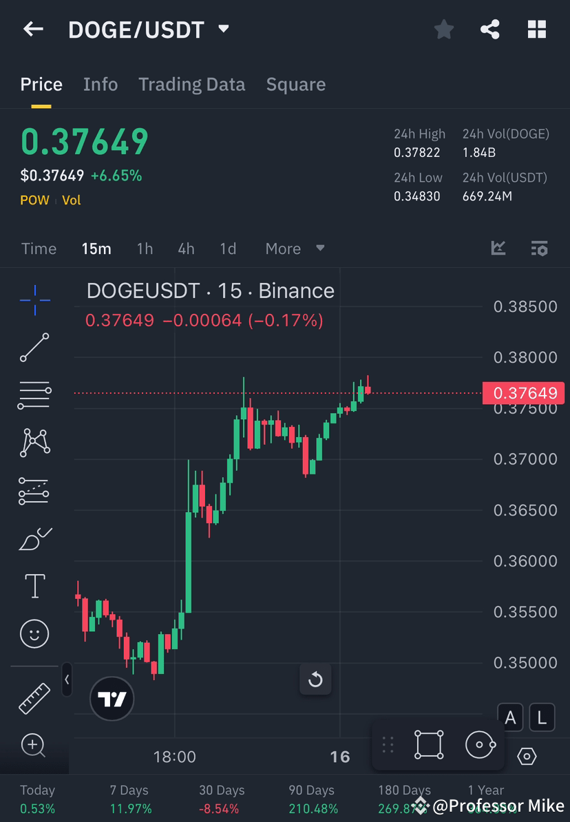 $DOGE /USDT: Bull Run Confirmed – Don’t Miss Out!🔥💯 $DOGE | Professor Mike on Binance Square