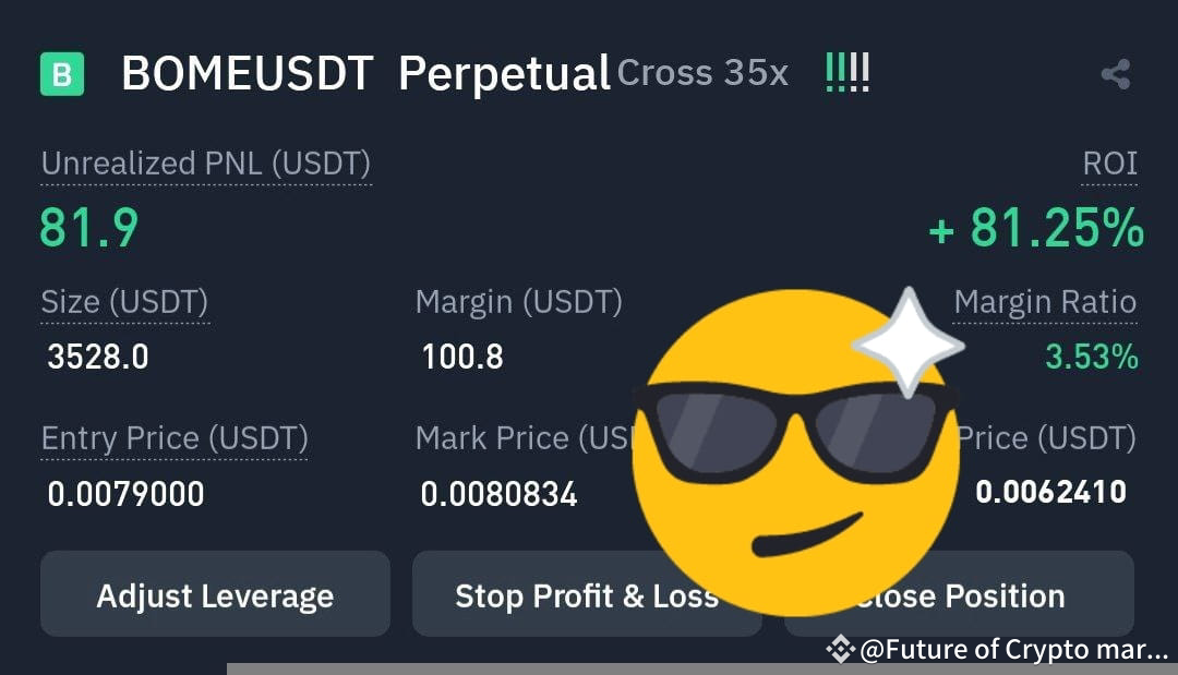 BOME USDT PROFIT +96% | Future of Crypto market on Binance Square