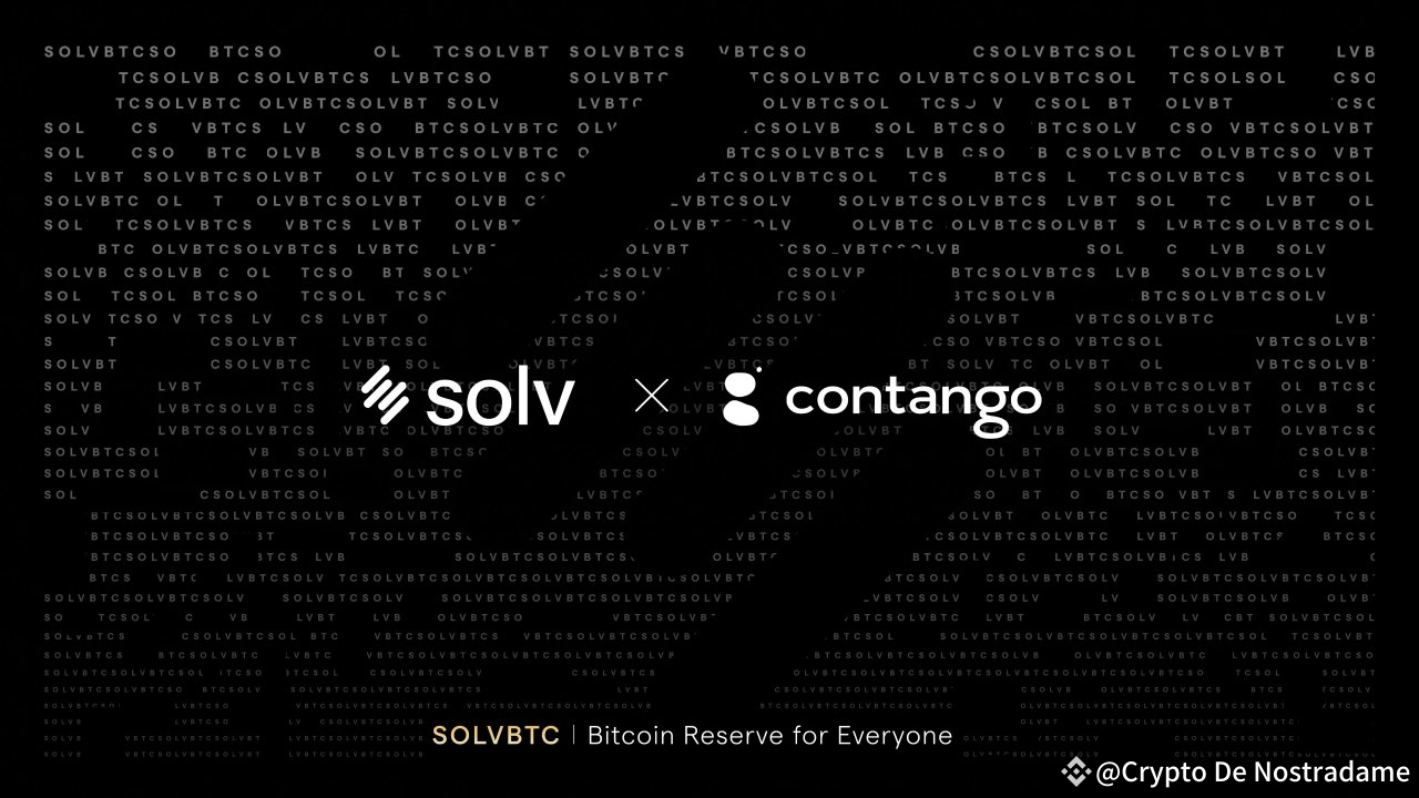 📢 Solv Protocol x @Contango_xyz We are delighted to announ | Crypto De Nostradame on Binance Square