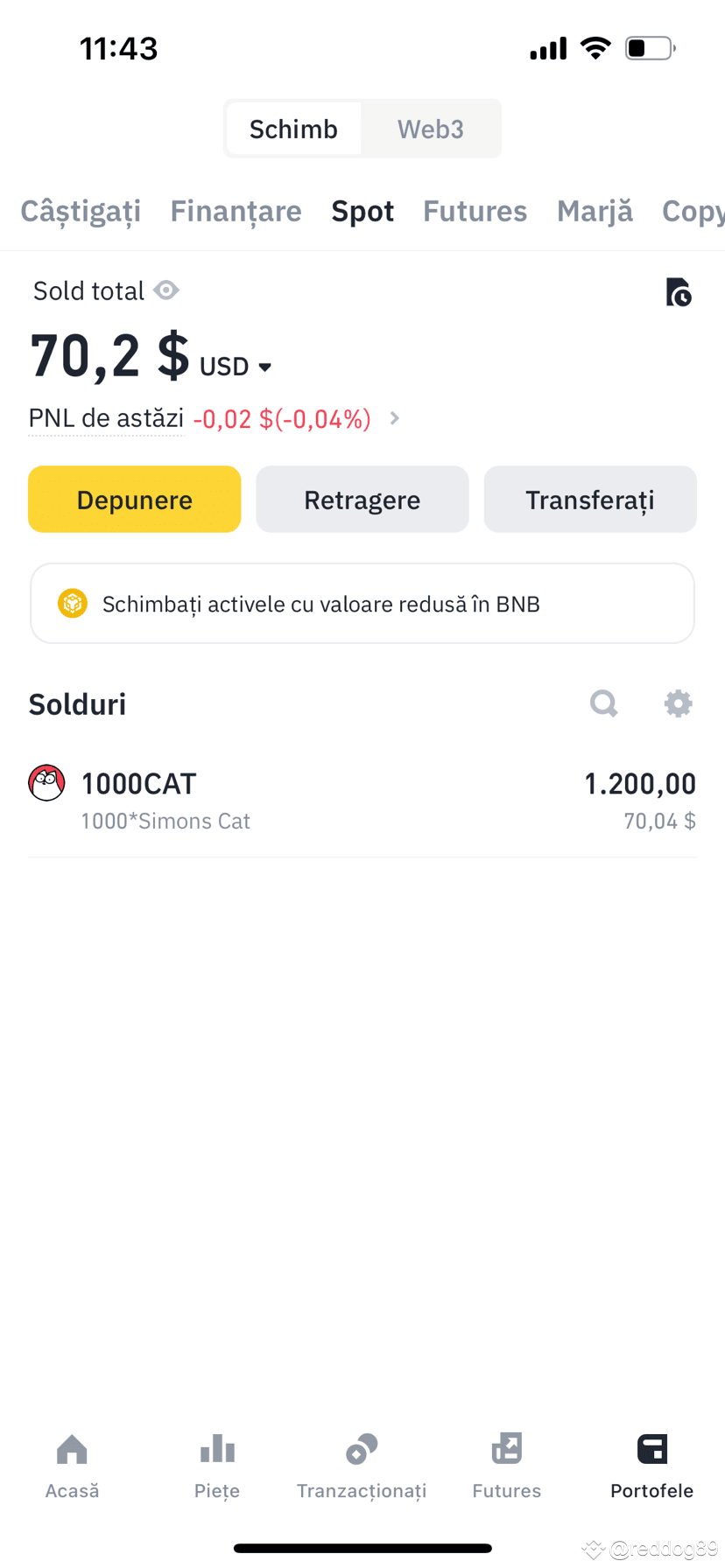 $1000CAT I own 1,200,000 cat coins but they are worth 69 dol | reddog89 ...