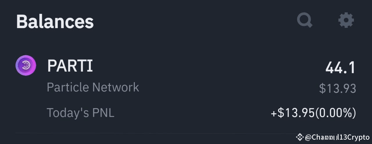 If you joined $PARTI TGE Compaign in binance web 3 wallet t ...