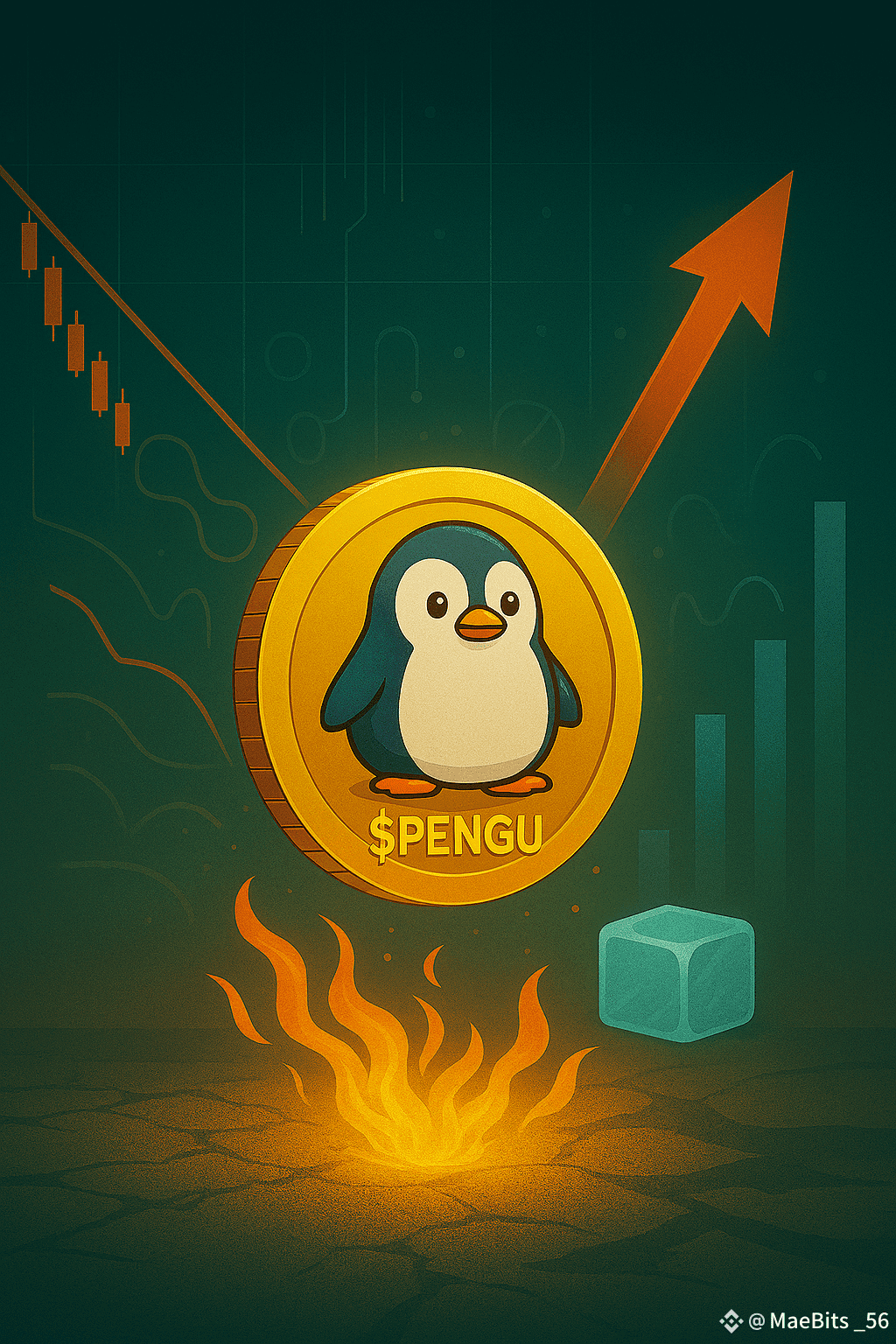 Penguins don’t panic. They prepare. $PENGU entry plan lock | MaeBits ...