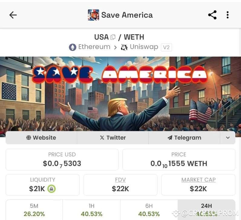 #usa look the market cap its hits 1m soon🚀🚀 ca 0x8e94cbfc | CRYPTO PROM ...