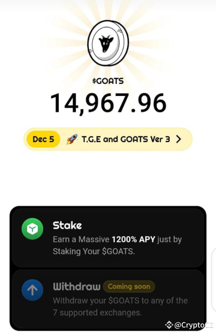 🚨Finally I received Goats Token 💎 how much you received .. | CryptoCZ ...
