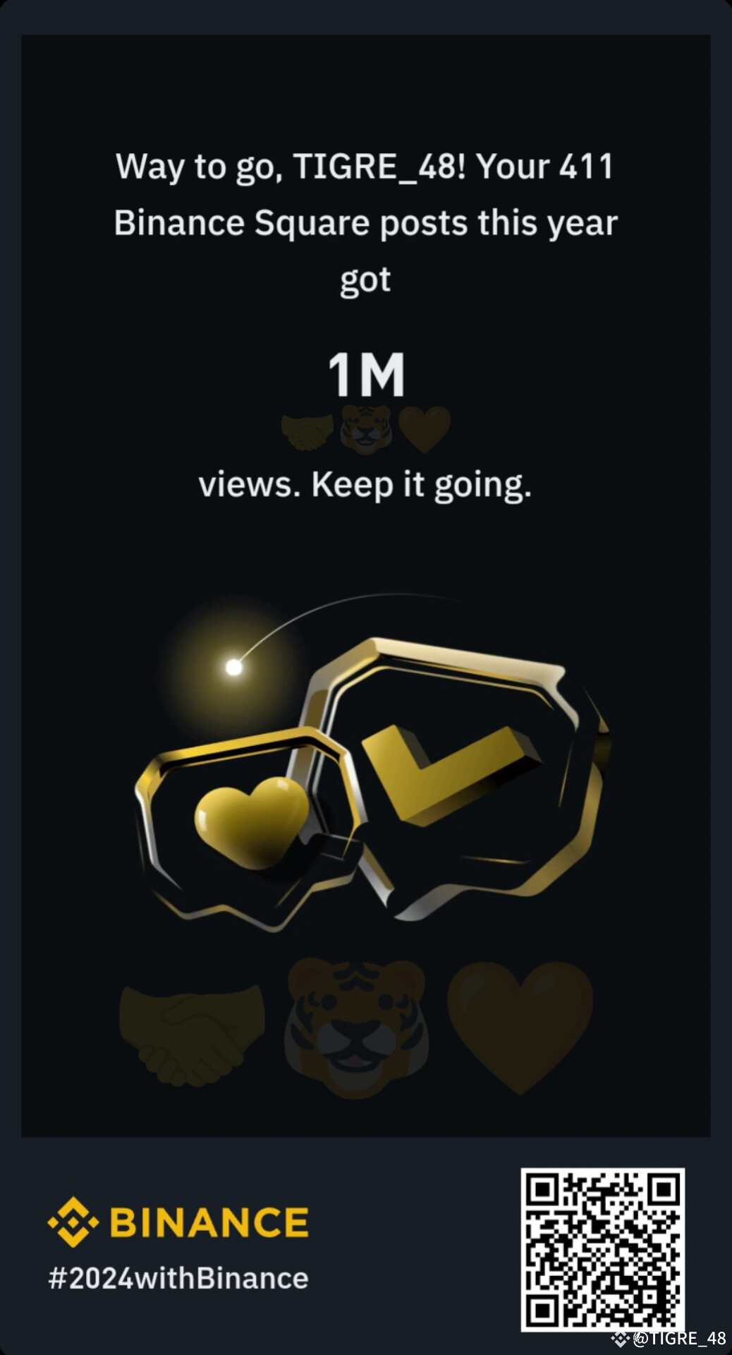 #2024WithBinance • Send 25.000 Gifts 🎁🔥 Binance Pay • 3 | TIGRE_48 on Binance Square