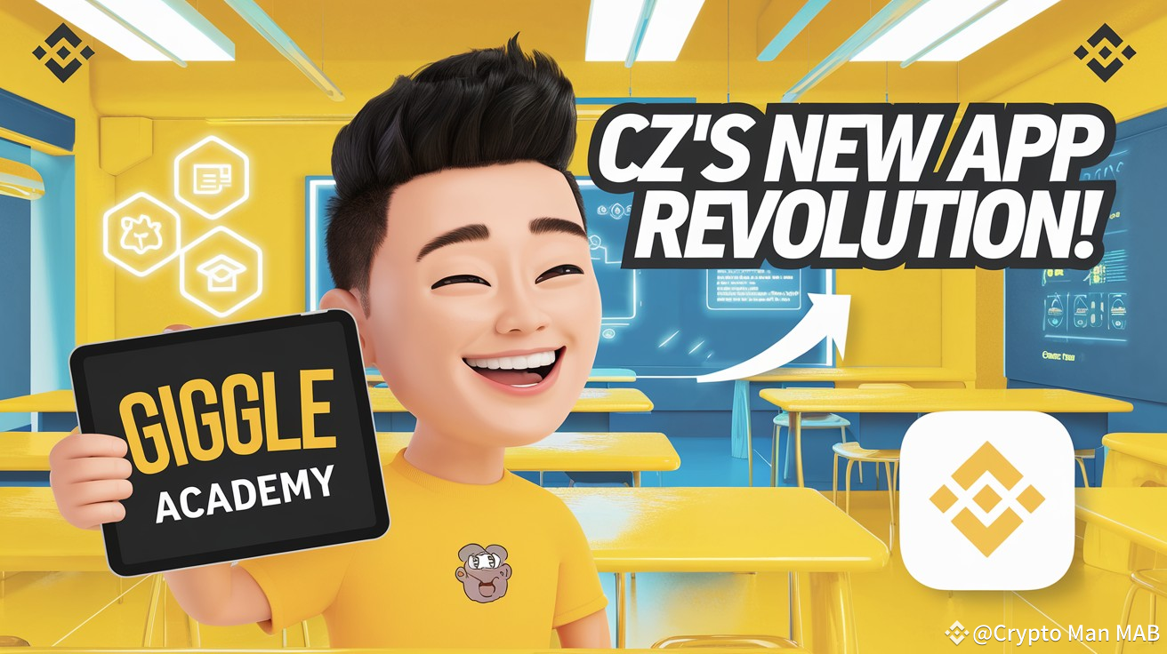 CZ Binance's Giggle Academy | Crypto Man MAB on Binance Square