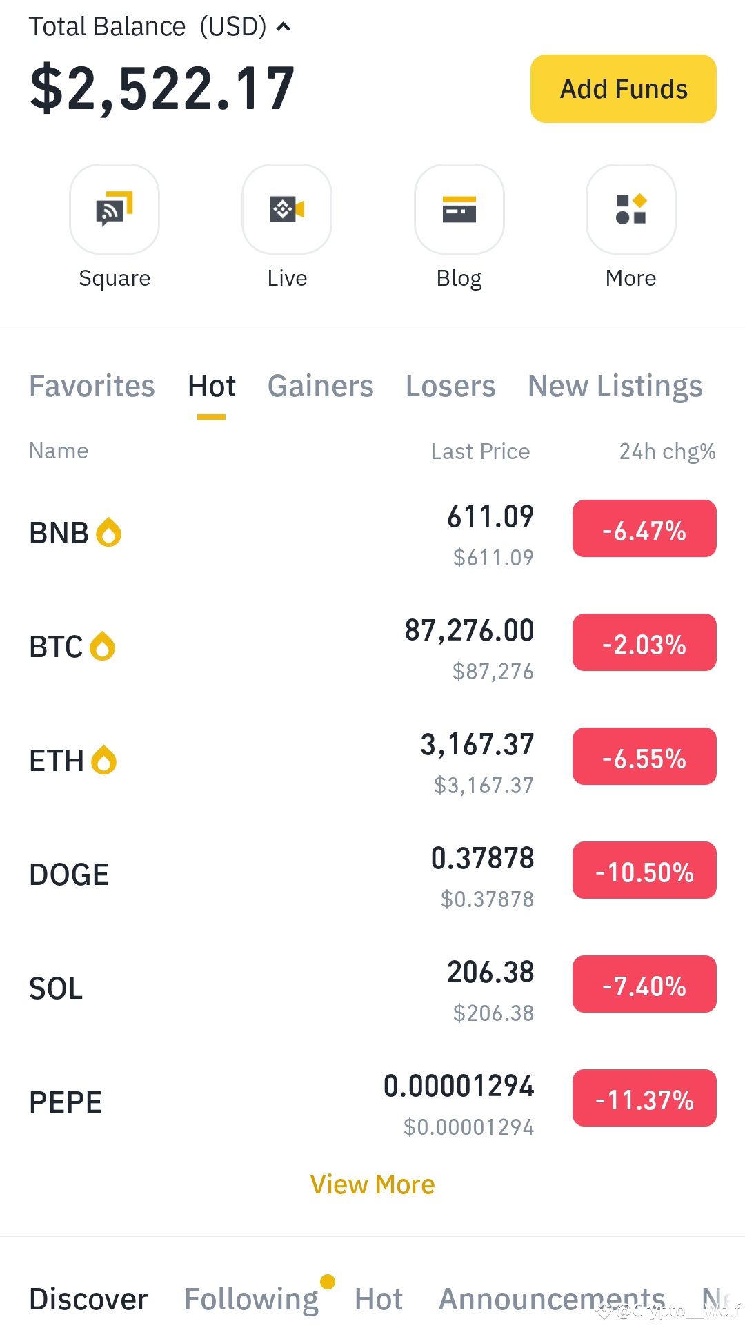 Why suddenly market down? Can anyone explain 1-2 reasons. | Crypto Wolf on Binance Square