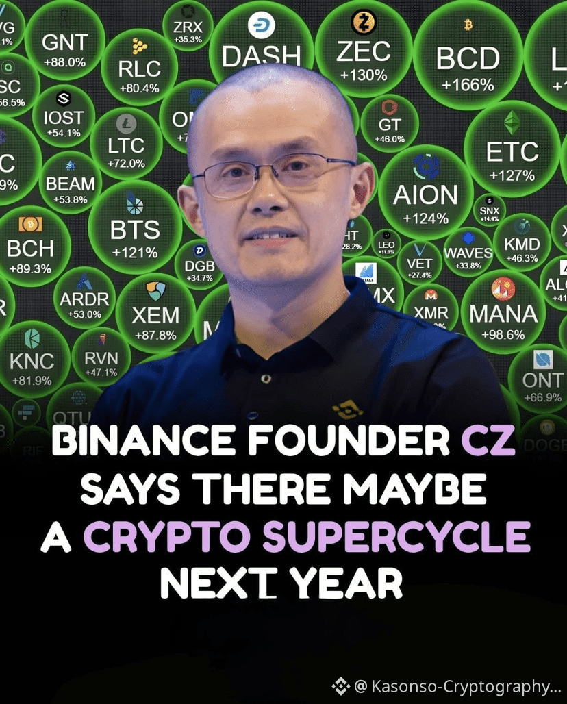 Binance founder CZ says the crypto market could enter a | Kasonso ...