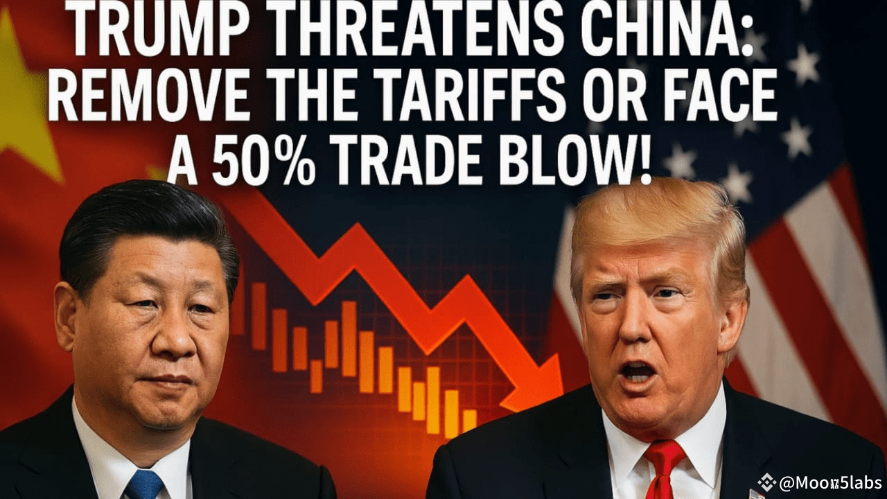 Trump Threatens China: Remove the Tariffs or Face a 50% Trade Blow ...