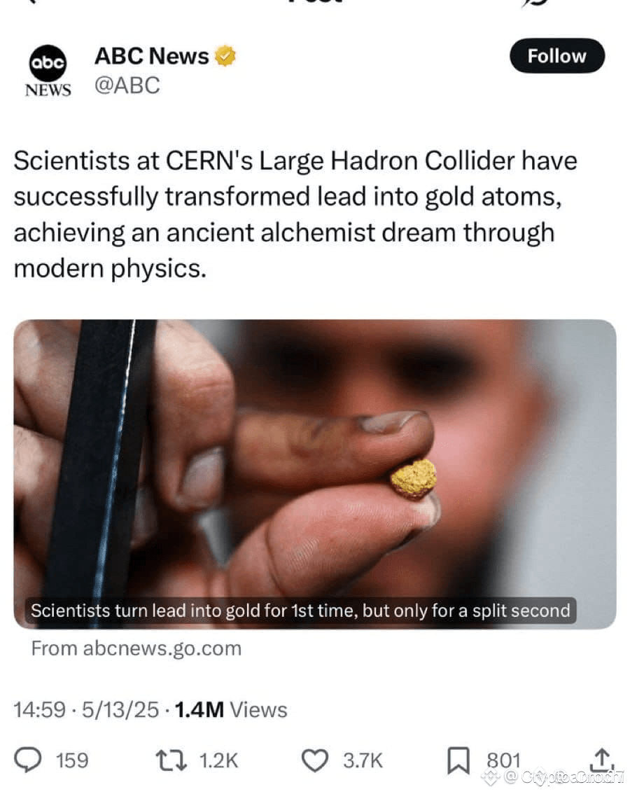 👀This is REALLY bad for GOLD. Scientists can literally recr | Crypto Orochi on Binance Square