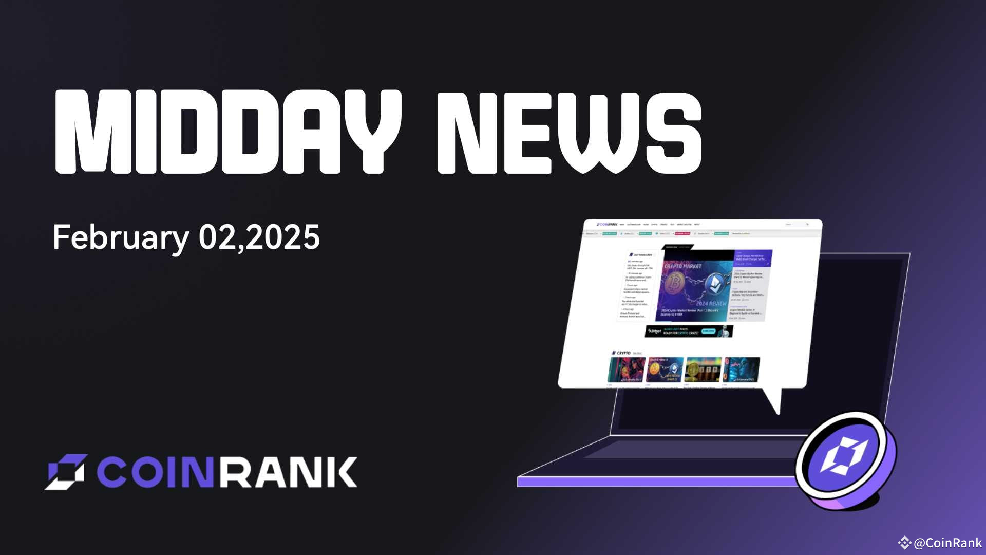 Midday News Update #Web3 🔓 MOVE token unlock worth approxi | CoinRank ...