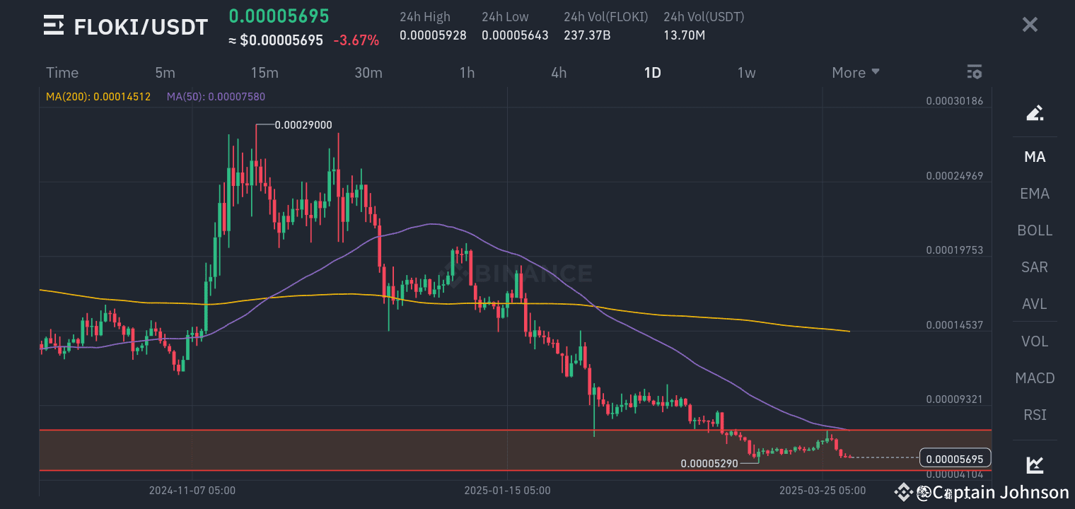 Floki is in strong support on Day chart, going to explode | Captain ...