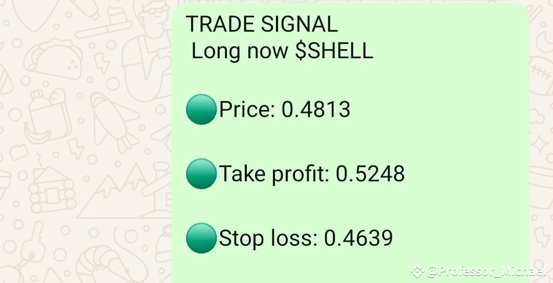 $SHELL Trade Hit All Targets – Precision & Patience Pay Off | Professor_Michael on Binance Square