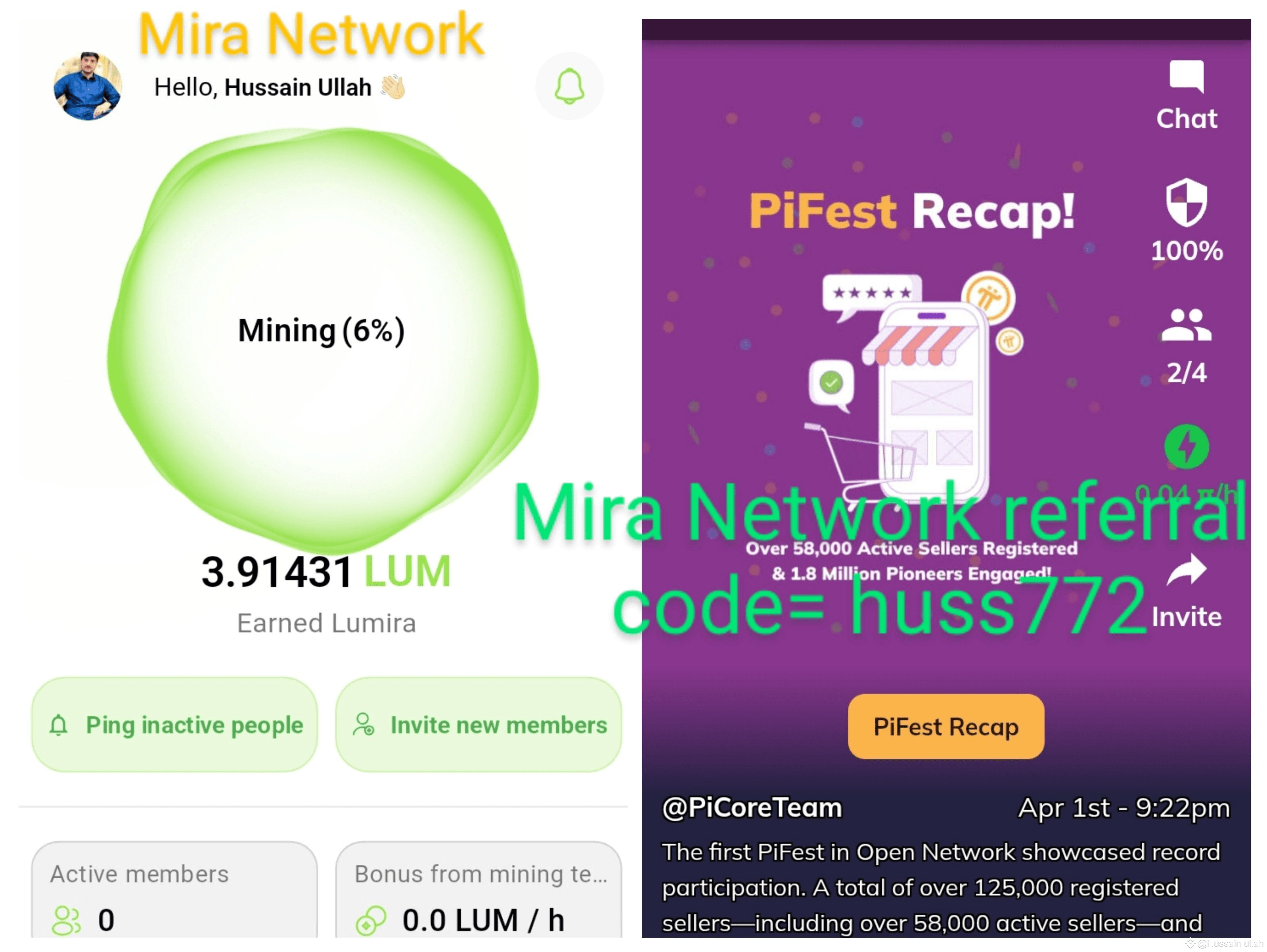#MiraNetwork = #pi Mira Network Download from play stre and | Hussain ...