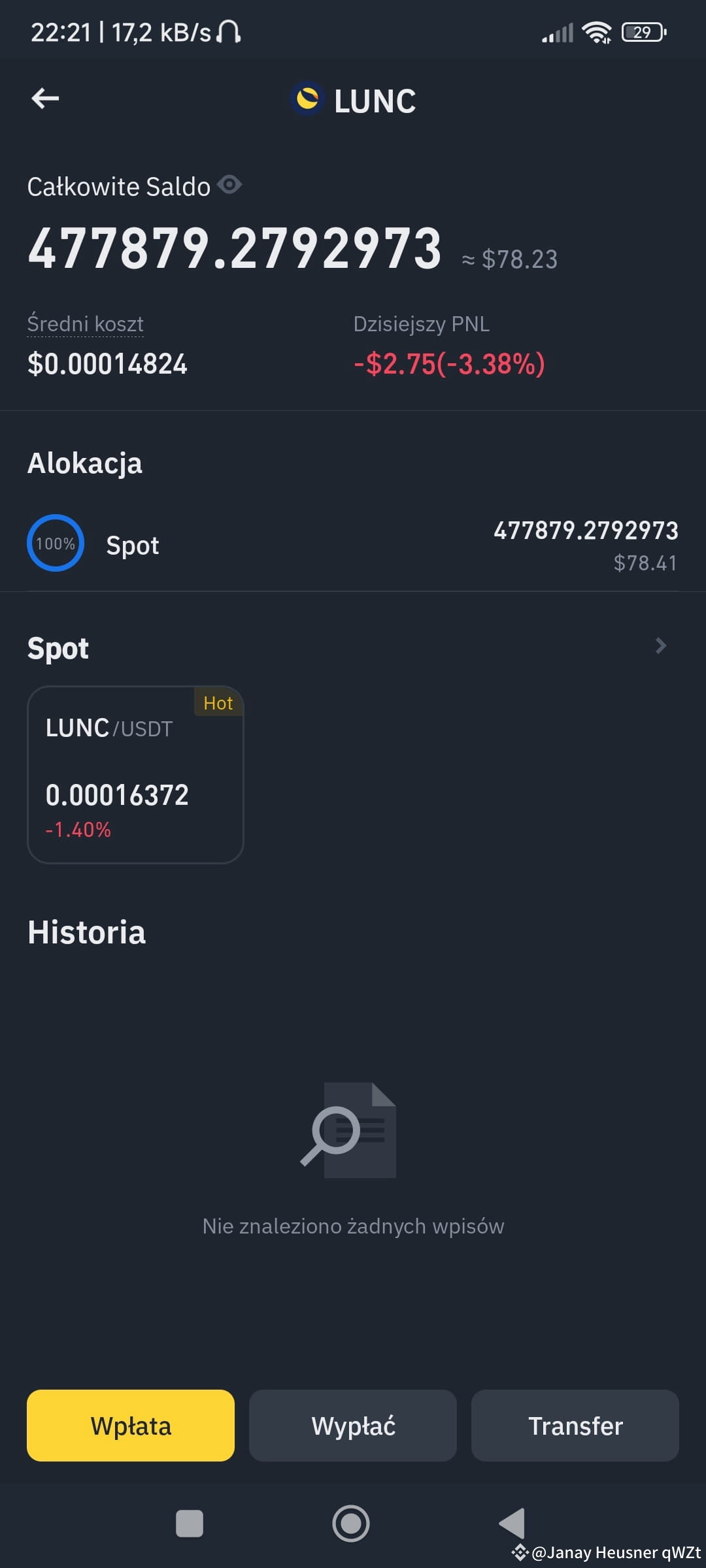 I have so much and I'm waiting for 0.1 | Janay Heusner qWZt on Binance ...