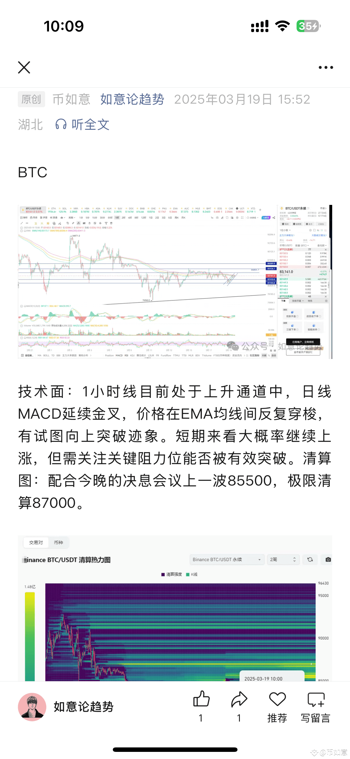 $BTC Don't panic, don't panic. Whether it's Bitcoin at 8500 | 币如意 on ...