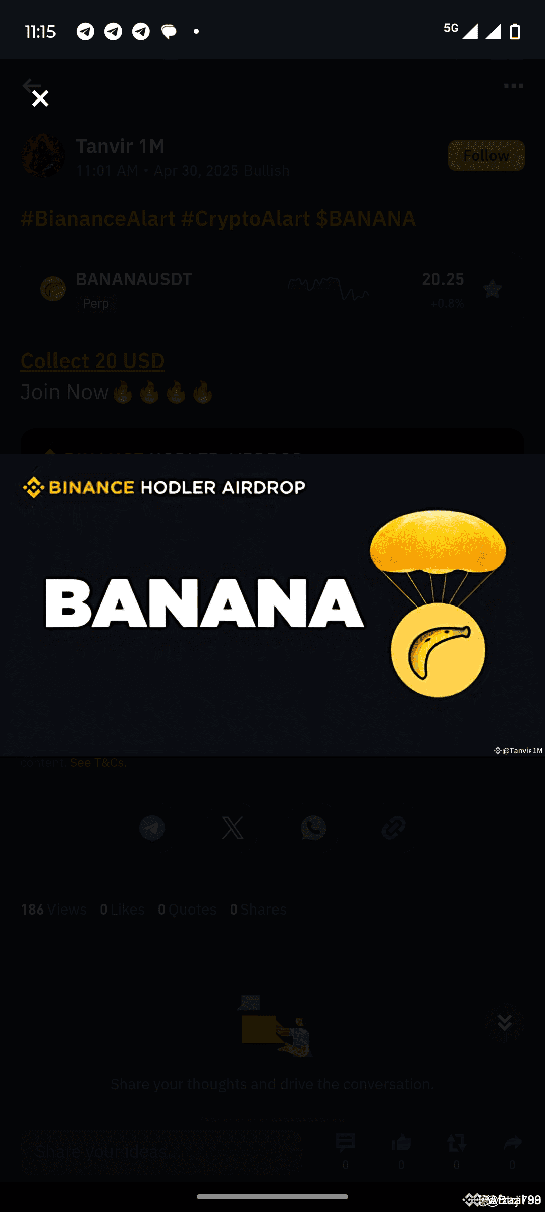 Claim free gift banana free gift claim | Afzaal 99 on Binance Square