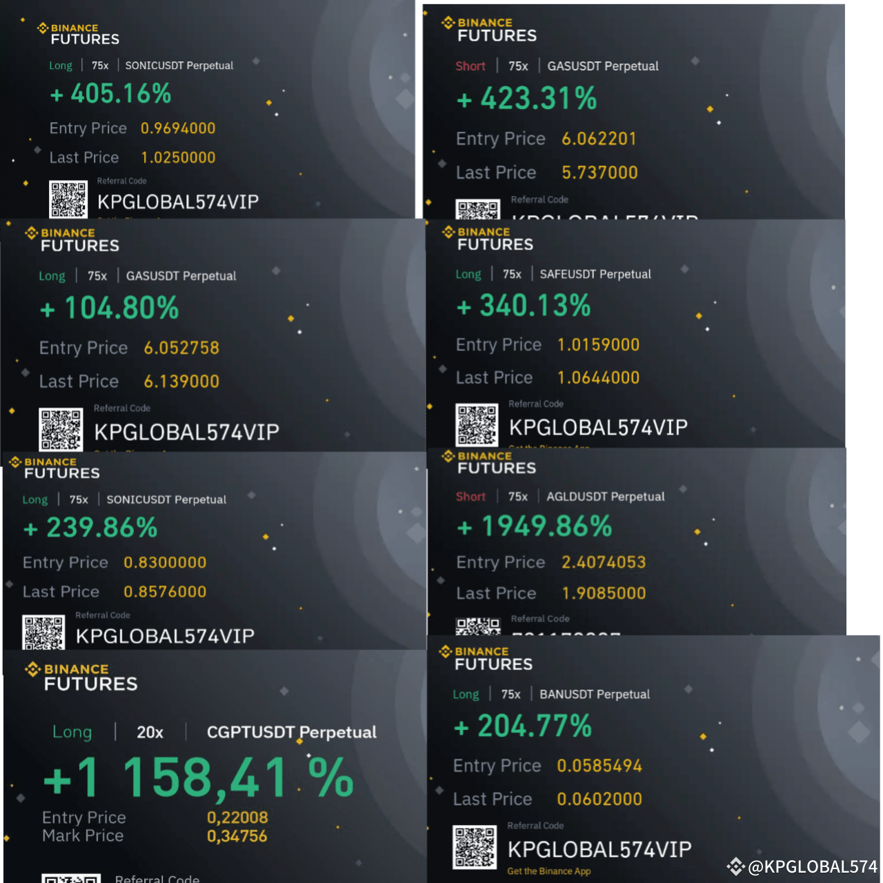 MORE then 4850% profit Justin 2 days signal without any los ...
