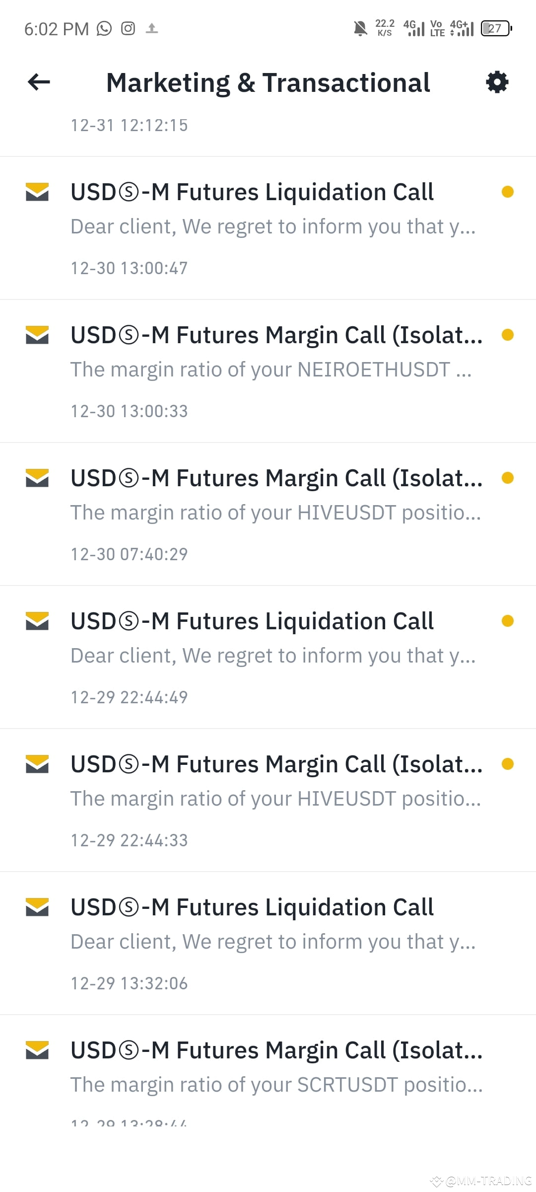 Overall Wallet Wiped out inOne day this is Totally Scam for | MM-TRADING on Binance Square