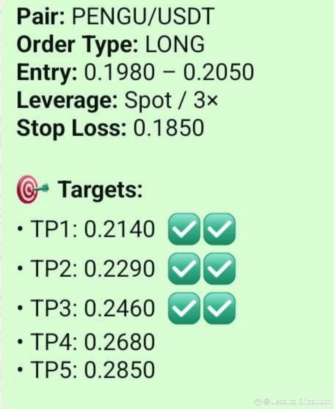 $PENGU Long Order Slap Confirm Signal 💩 Millionaire this t | Jessica ...