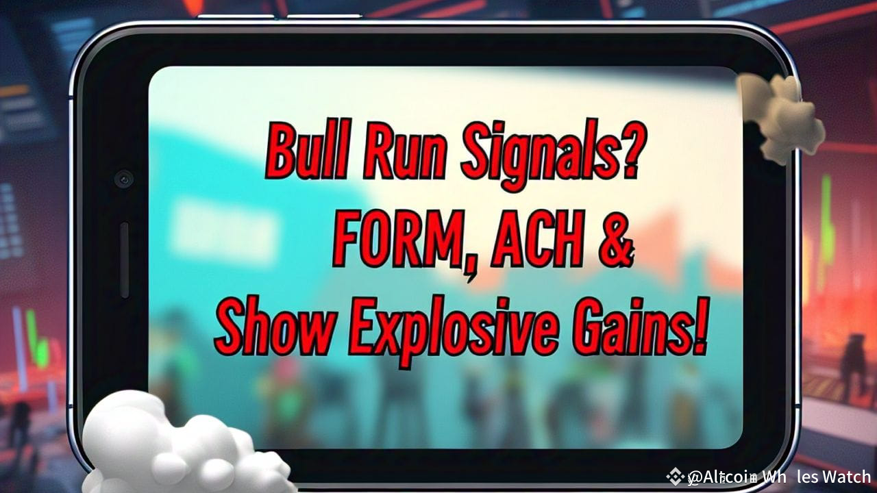 "Bull Run Signals? FORM, ACH & FARTCOIN Show Explosive Gains! " | Altcoin Whales Watch on ...