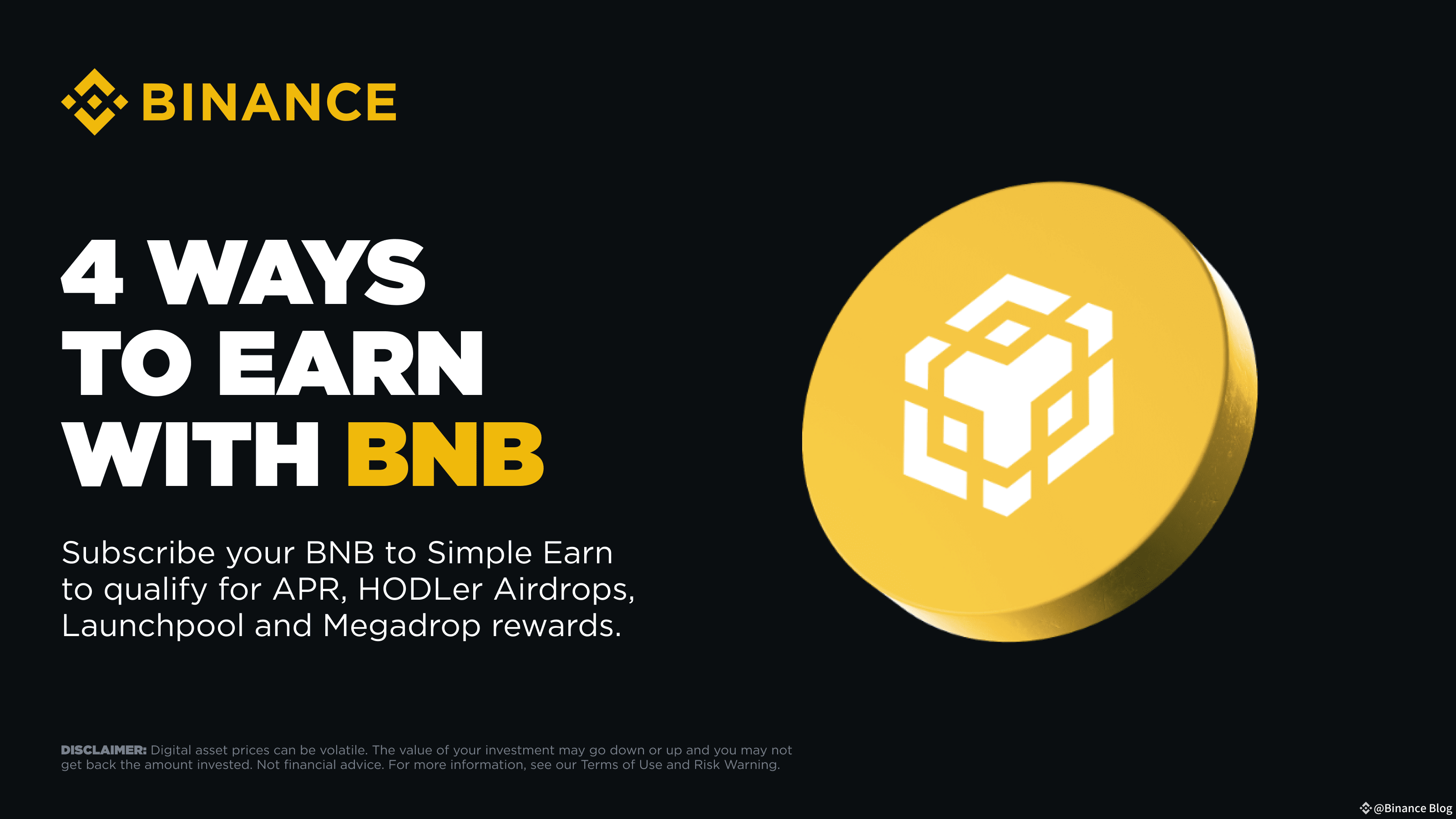 Four Ways to Earn with BNB on Binance | Binance Blog on Binance Square