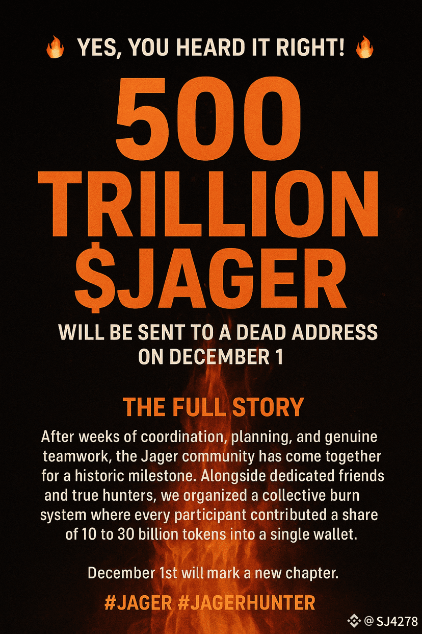 A massive 500 trillion $Jager is officially scheduled to be | SJ4278 on ...