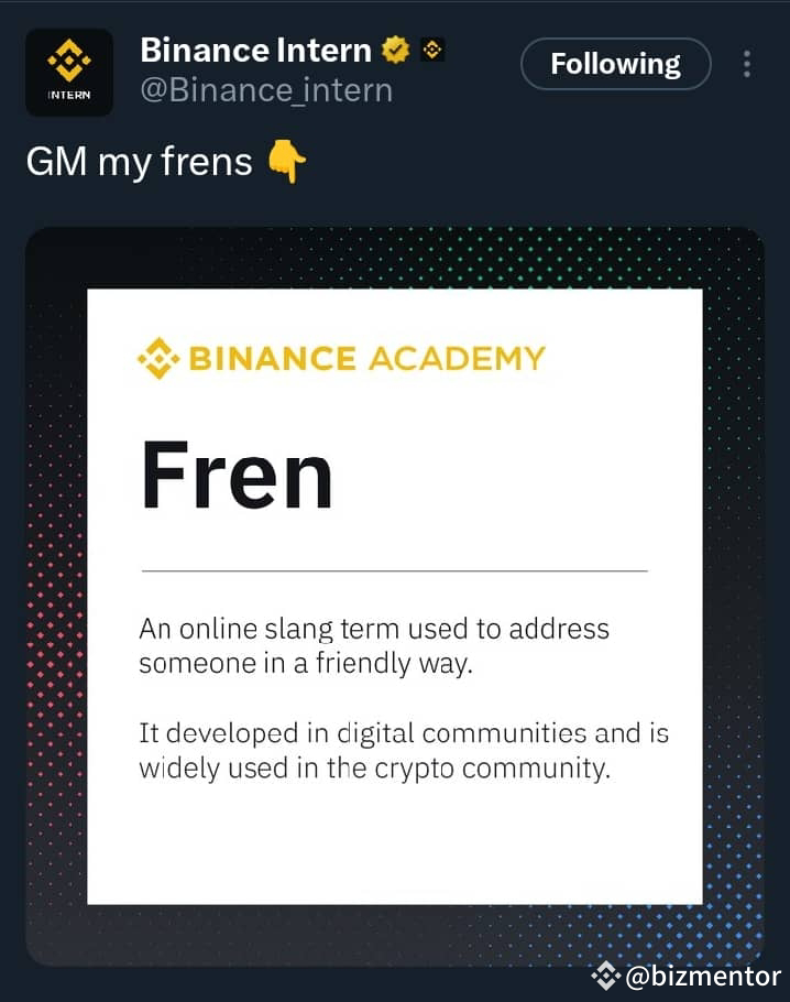 I hope you have secured your spot on #fren. Binance is in p | bizmentor ...